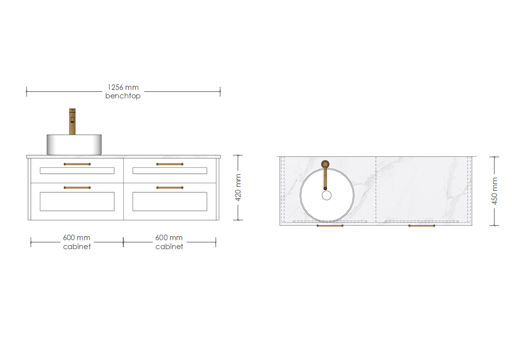 VANITY FIVE STYLE ONE - Kitchens by Wood Design